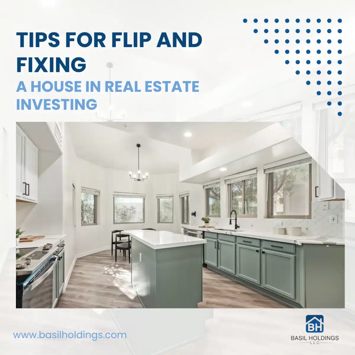 Tips for flip and fixing a house in real estate investing